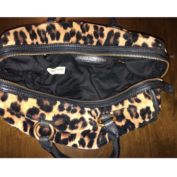 Juicy Couture | Bags | Juicy Couture Classic Leopard Print Satchel ...